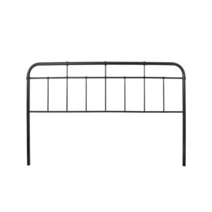 gdf studio industrial iron king headboard, flat black