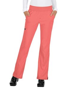 koi basics 732 women's laurie scrub pant (coral, large)