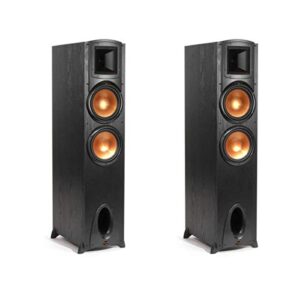 klipsch synergy black label f-300 floorstanding speaker with dual 8" woofers, pair