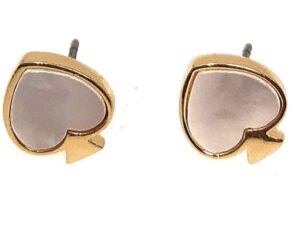 kate spade signature spade studs in cream