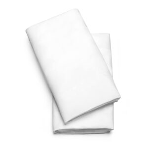 chicco lullago bassinet sheets - white 2-pack | white