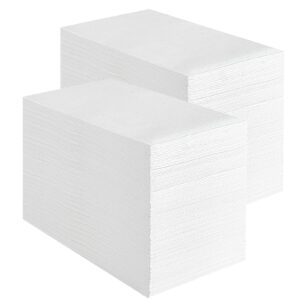 vplus 400 pack premium quality guest towels disposable dinner napkins soft, absorbent, party napkins for dinners or catering events，and everyday use (white, 400)