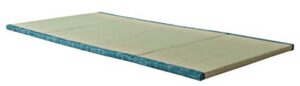 mustmat tatami futon mattress foldable tatami mat twin japanese floor mattress rush grass floor bed 35.4"x78.7"x1.2"(1 piece)