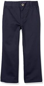 french toast girls' pull-on twill pant (standard & plus), school uniform navy, 14