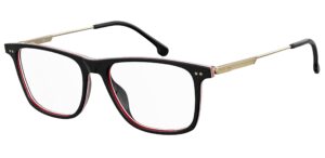 carrera men's 1115 rectangular prescription eyewear frames, black havana, 52mm, 16mm