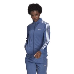 adidas,womens,essentials tricot track top,crew blue,3x