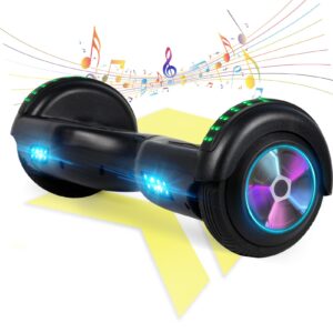 flying-ant hoverboard with seat attachment, 6.5” self balancing scooter with gokart, best gift for kids and teenagers