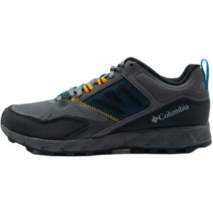 columbia men's flow district, dark grey/cyan blue, 10