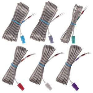 explorehome set of 6 replacement speaker wire cord cable kits for sony dav-hdx275 dav-hdx475 dav-hdx576wf dav-hdx589w dav-hdx675 dav-hdx678wf dav-hdx900w surround sound system speaker cord