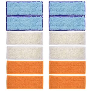 neutop mop pads compatible with irobot braava jet 200 series 240 241 244 245 250 robot mops, washable and reusable, 4 wet 4 dry 4 damp.