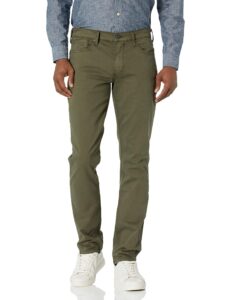 paige men's federal slim fit straight leg eco twill pant, laurel oak, 40