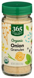 365 by whole foods market, onion granules organic, 1.9 ounce