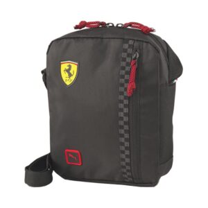 puma ferrari fanwear portable waistpack, black, 076884-02