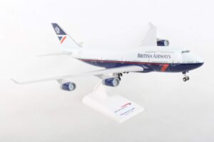 skymarks daron british 747-400 1/200 w/gear landor livery 100 years (skr1030)