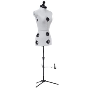 dritz twin-fit dress form with adjustable tri-pod stand, petite