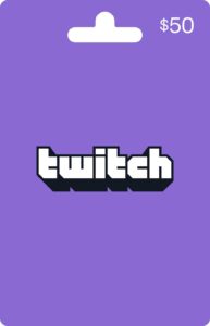 twitch gift card $50 (us only)