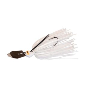 z-man cbce38-01 crosseyez chatterbait 3/8 oz pearl ghost, multi, one size