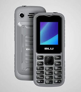 blu tank mini t650 1.8" gsm unlocked 32mb dual-sim flashlight cellphone (gray)