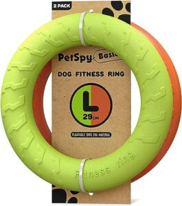 petspy dog training ring for outdoor fitness floatable pulling toy and flying disc interactive play tool for small medium large dogs