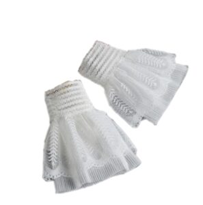 lace wrist cuff fake hand sleeves detachable for blouse