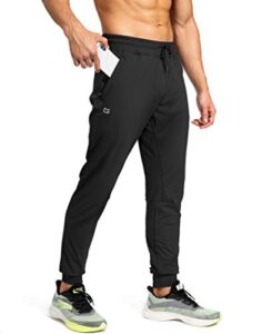 g gradual men's sweatpants with zipper pockets athletic pants traning track pants joggers for men soccer, running, workout(black,m)