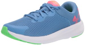 under armour girls' big kid grade school charged pursuit 2 bl, river (400)/white, 4.5