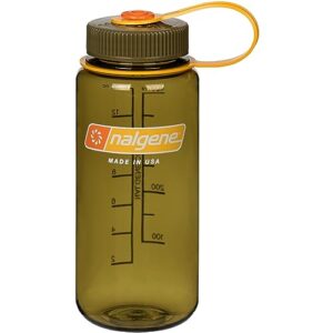 nalgene sustain tritan bpa-free water bottle made with material derived from 50% plastic waste, 16 oz, wide mouth