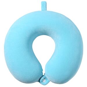 chdn travel pillow cute comfortable&washable neck pillow for airplane travel office sky blue