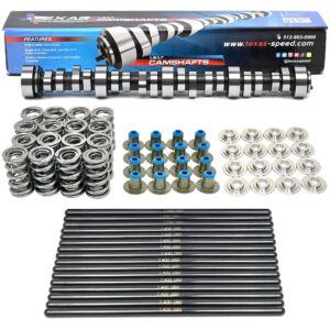 texas speed stage 3 turbo cam 4.8 5.3 cathedral ls tsp camshaft for boosted lr4 ly2 l20 lm7 l59 ls4 ly5 lmg lmf lh6 lc9 (camshaft, springs and pushrods)