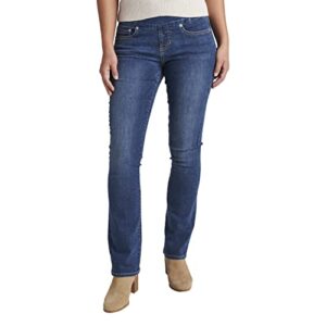 jag jeans women's paley mid rise bootcut pull-on jeans, durango, 16