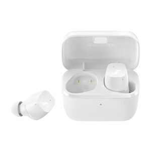 sennheiser consumer audio cx true wireless earbuds - bluetooth in-ear headphones for music and calls with passive noise cancellation, touch controls, bass boost, ipx4 and 27-hour battery life, white