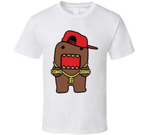 domo kun bling t shirt m white