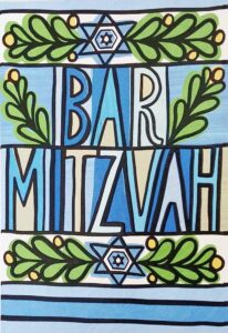 greeting card you've worked hard to reach this big milestone - mazel tov congratulations bar mitzvah 13th thirteenth birthday for him