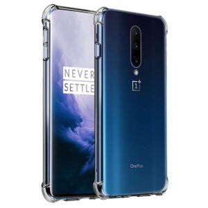 icovercase for oneplus 7 pro case clear, corner shockproof protective phone case soft tpu slim thin case for oneplus 7 pro - clear