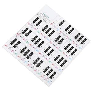 keyboard or piano stickers, really useful piano poster environmentally friendly transparent piano key stickers for piano beginner(t to 31wm)