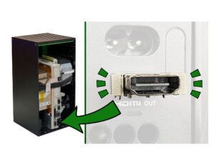 hdmi port replacement for xbox series x, display socket jack connector repair for xsx console, m1087810-original oem quality