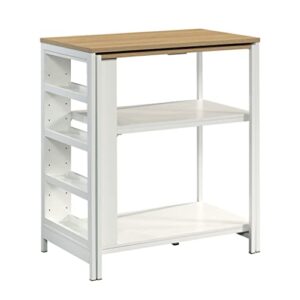 sauder miscellaneous storage kitchen island, l: 31.50" x w: 32.88" x h: 36.00", white finish