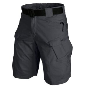 work shorts men's tactical ripstop cotton blend water resistant cargo casual apparel