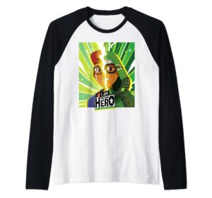 miraculous collection carapace my own hero raglan baseball tee