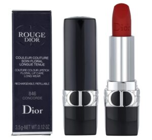 dior rouge couture refillable matte lipstick - 846 concorde