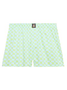 savage x fenty, men's, savage x boxers, seashell blue monogram print, l