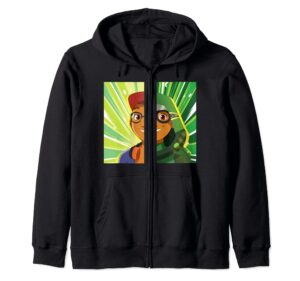 miraculous collection carapace transformation zip hoodie