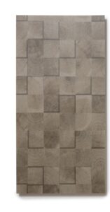 lucida surfaces luxury vinyl floor tiles | glue down adhesive flooring | textured look plank | fabcore end grain blocks | single sample tile