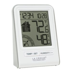 la crosse technology 302-1409-bw-w-int data logger indoor comfort meter, white