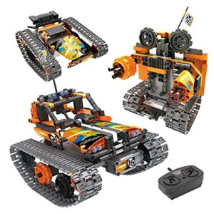 3in1 remote controlled car kit, stem projects toy building sets for kids ages 8-12, building toys for 8 9 10 11 12 13 year old boys girls, gifts ideas for 8 and up boy girls - 392 pcs