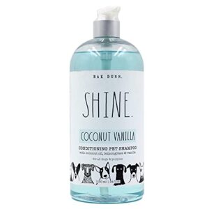 rae dunn conditioning pet shampoo with coconut oil, lemongrass and vanilla, coconut mint, 1000 ml