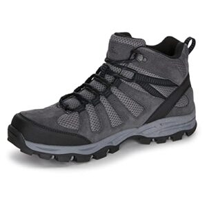 eddie bauer elliot bay mid waterproof hiking shoes for men | multi-terrain lugs, sturdy & supportive design rubber traction outsole contoured insole