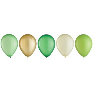 latex balloon assortment - 5" (25 pc) - delightful party essentials for weddings, birthdays & special events, natural