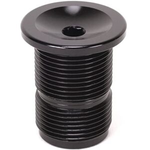 jet bmx fork pre load top cap - black / h24 / m24 x 1.5mm