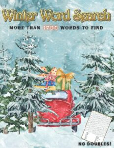 winter word search: winter wonderland word search puzzle book . seasonal word search for adults seniors teens and kids . christmas holiday word search